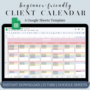Client Task Tracker Business Planner Spreadsheet Client Management ...