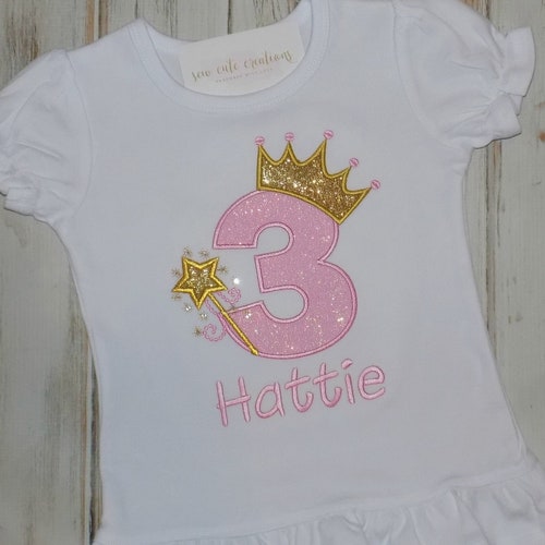 Princess Birthday Shirt Princess Party 1st 2nd 3rd 4th 5th - Etsy
