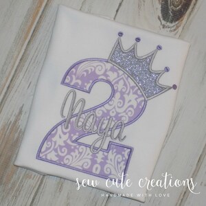 Princess Birthday Shirt, Princess Party Outfit, Pink Gold, 1st 2nd 3rd 4th 5th 6th 7th 8th 9th ...