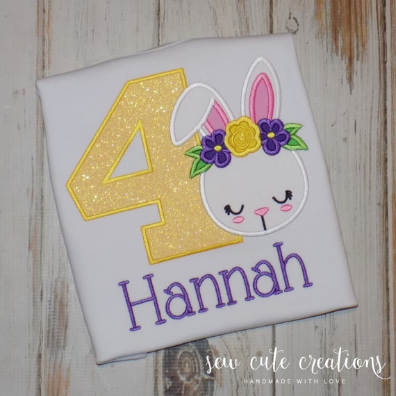 Bunny Birthday Shirt Bunny Party Outfit Some Bunny's | Etsy