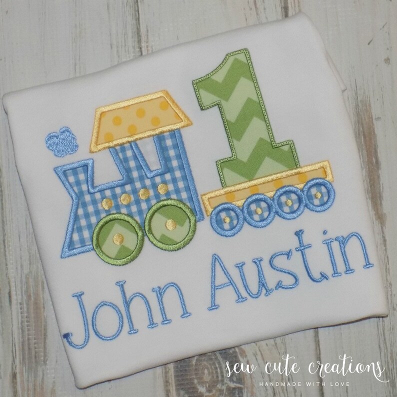 Train Birthday Shirt Boy Girl Train Party Outfit Conductor - Etsy