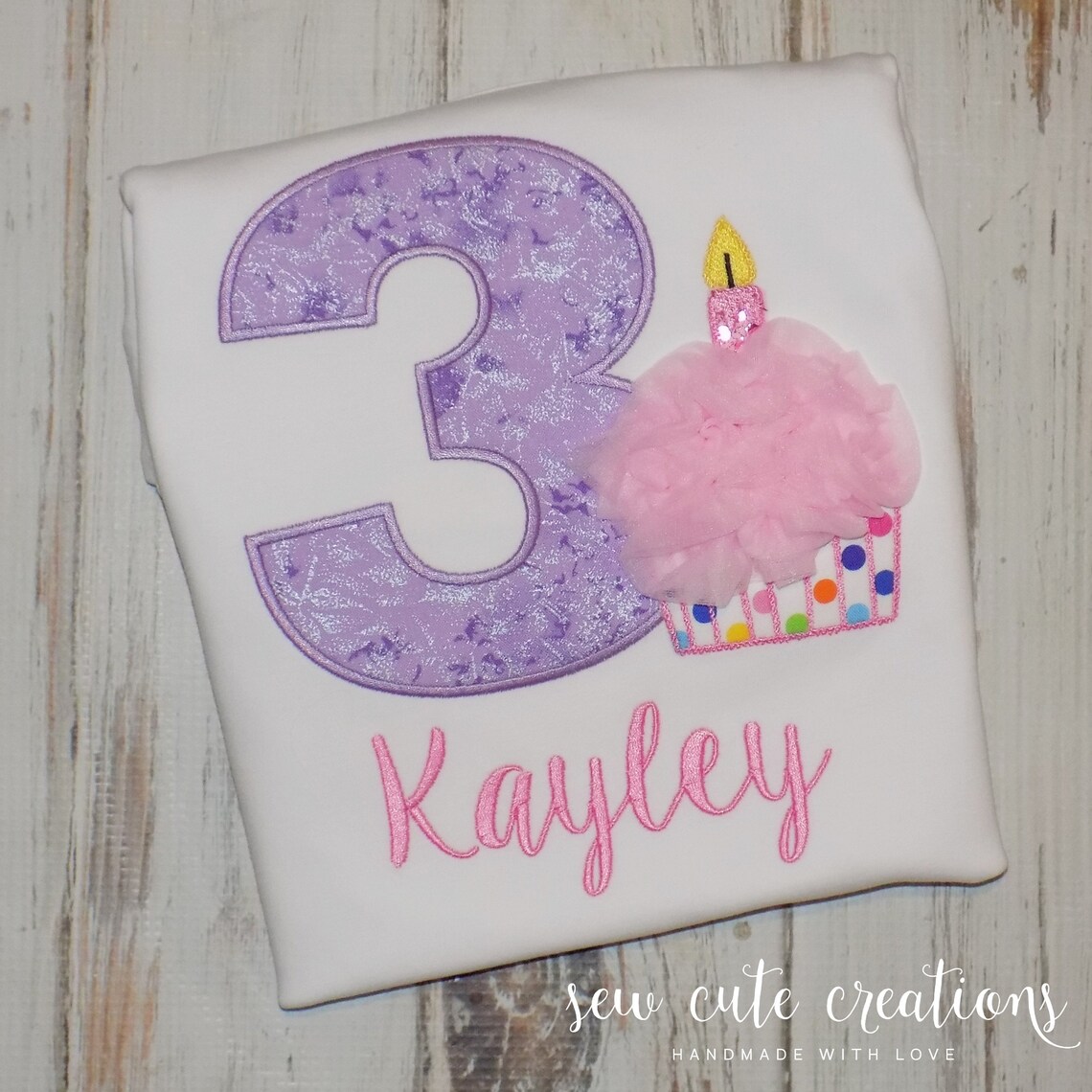 Cupcake Girl Birthday Shirt Cupcake Party Outfit Pink | Etsy