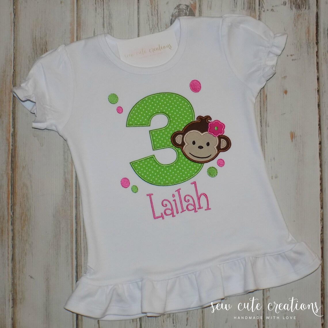 Monkey Birthday Shirt Boy Girl Monkey Party Outfit 1st 2nd - Etsy