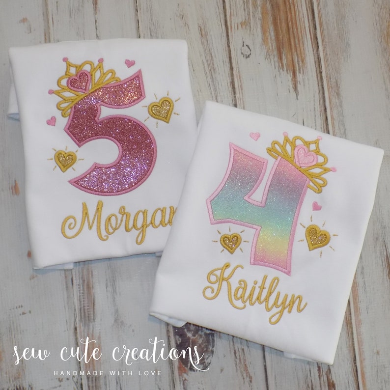 Princess Birthday Shirt Princess Party Outfit 1st 2nd 3rd - Etsy