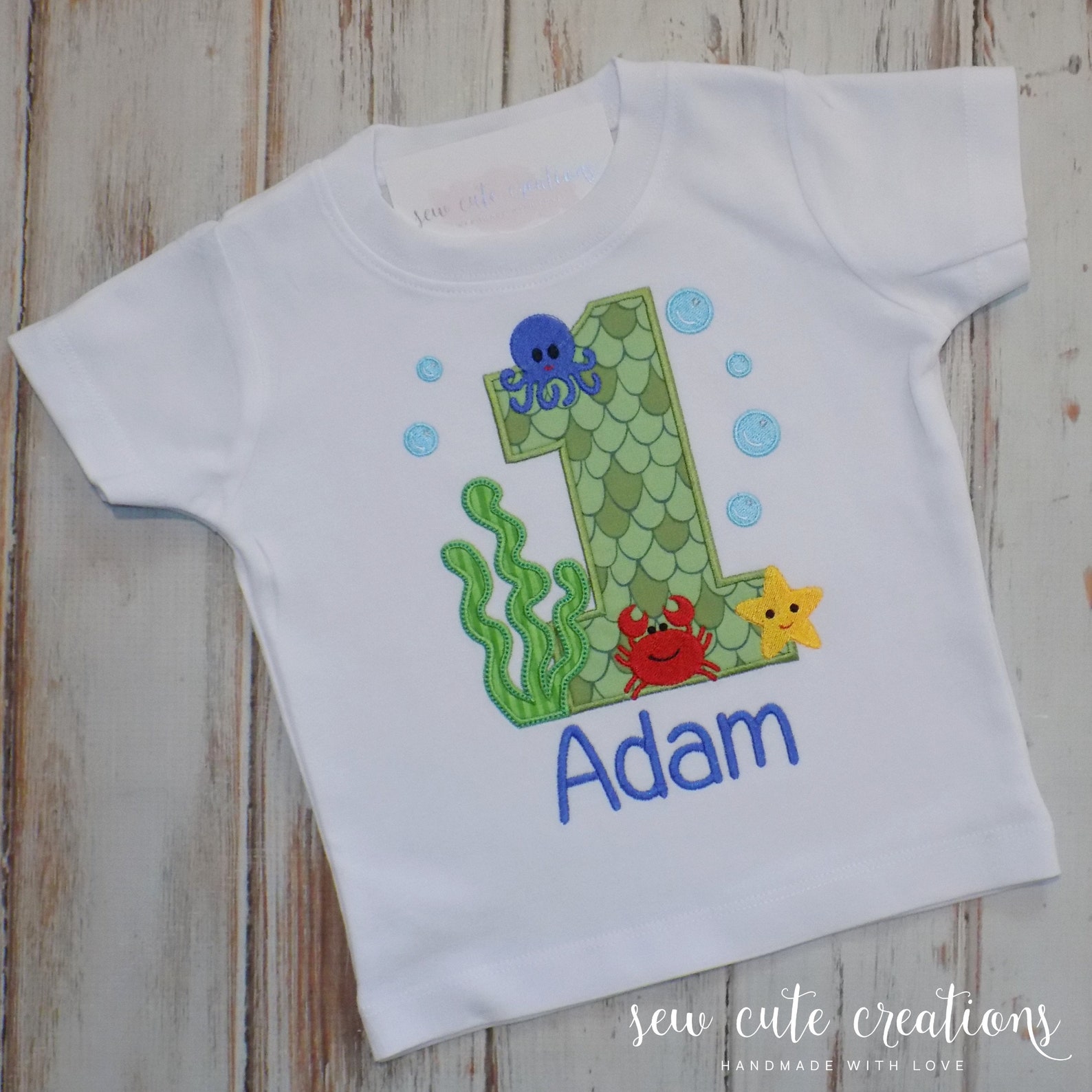 Sea Creatures Birthday Shirt Under the Sea Party Aquarium - Etsy