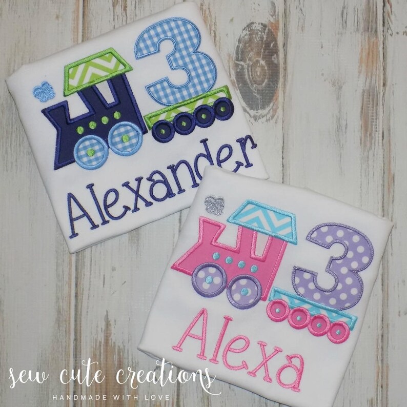 Train Birthday Shirt Boy Girl Train Party Outfit Conductor - Etsy