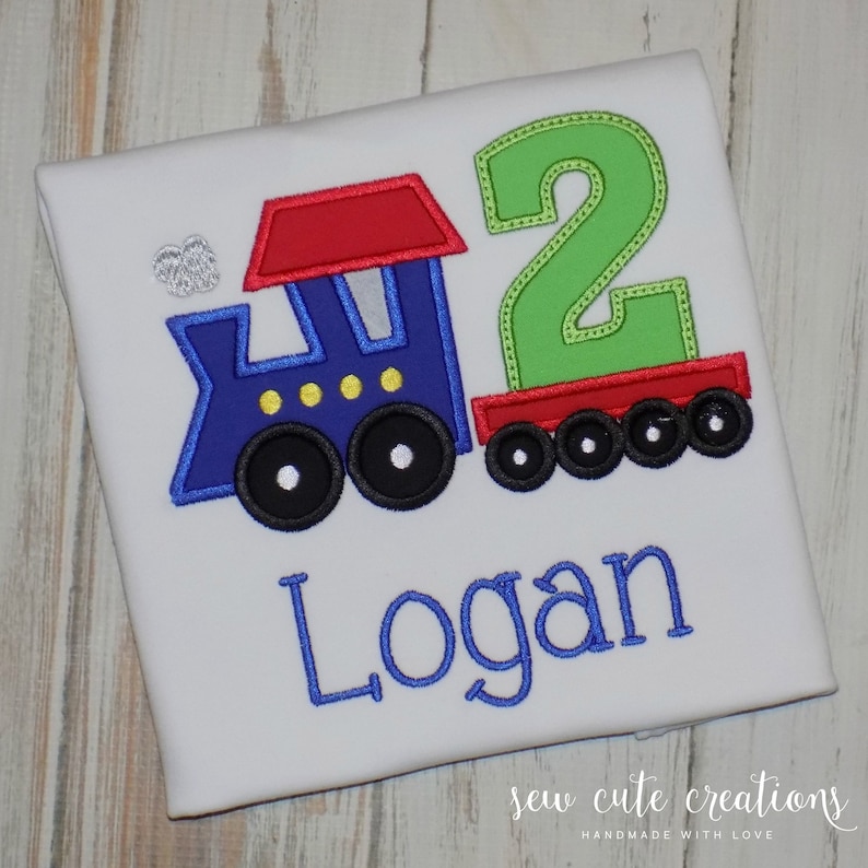 Train Birthday Shirt Boy Girl Train Party Outfit Conductor - Etsy
