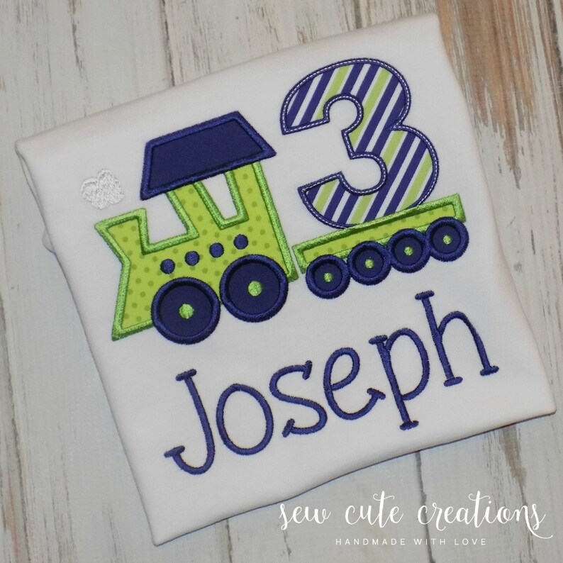 Train Birthday Shirt Boy Girl Train Party Outfit Conductor - Etsy