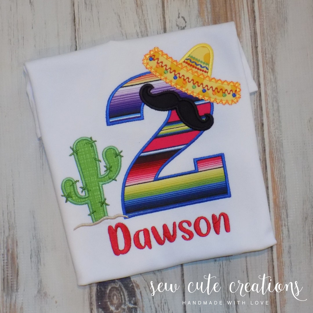 Fiesta Birthday Shirt, Fiesta Party Outfit, 3 Esta, South of the Border ...