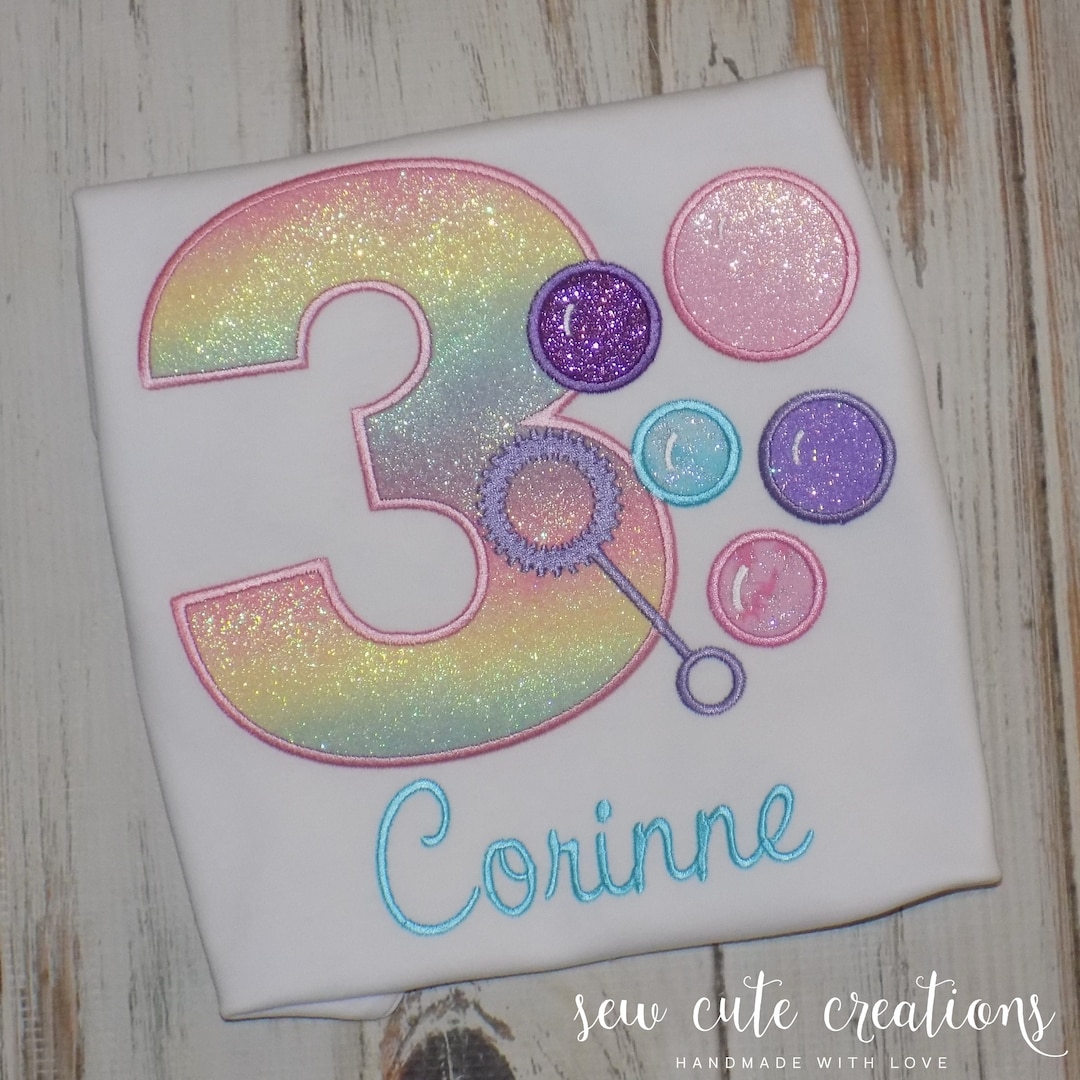 Bubbles Birthday Shirt Boy Girl Bubbles Pop Party Outfit - Etsy