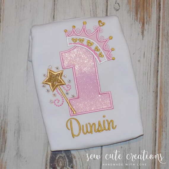 Princess birthday shirt, Princess Party outfit, Pink and gold, 1st 2nd 3rd 4th 5th 6th 7th 8th ...