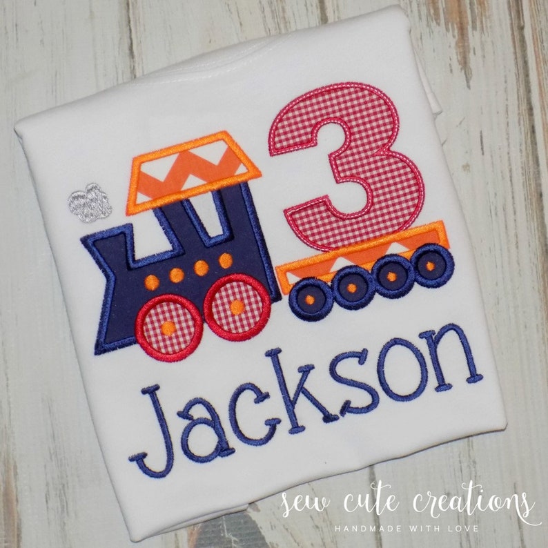 Train Birthday Shirt Boy Girl Train Party Outfit Conductor - Etsy