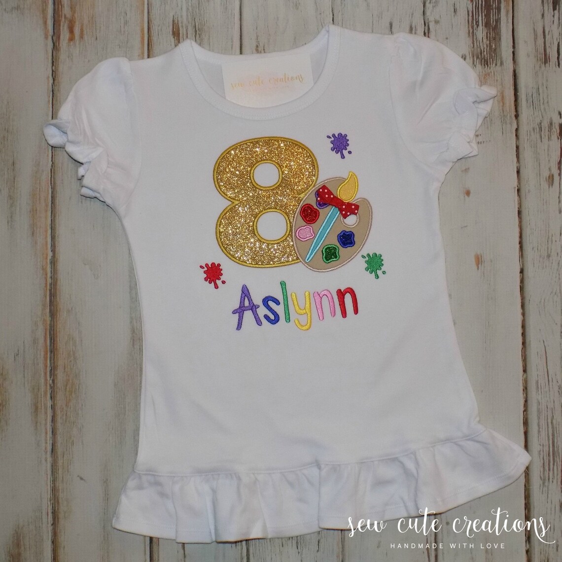 Paint Birthday Shirt Artist Paint Party Outfit Paint - Etsy