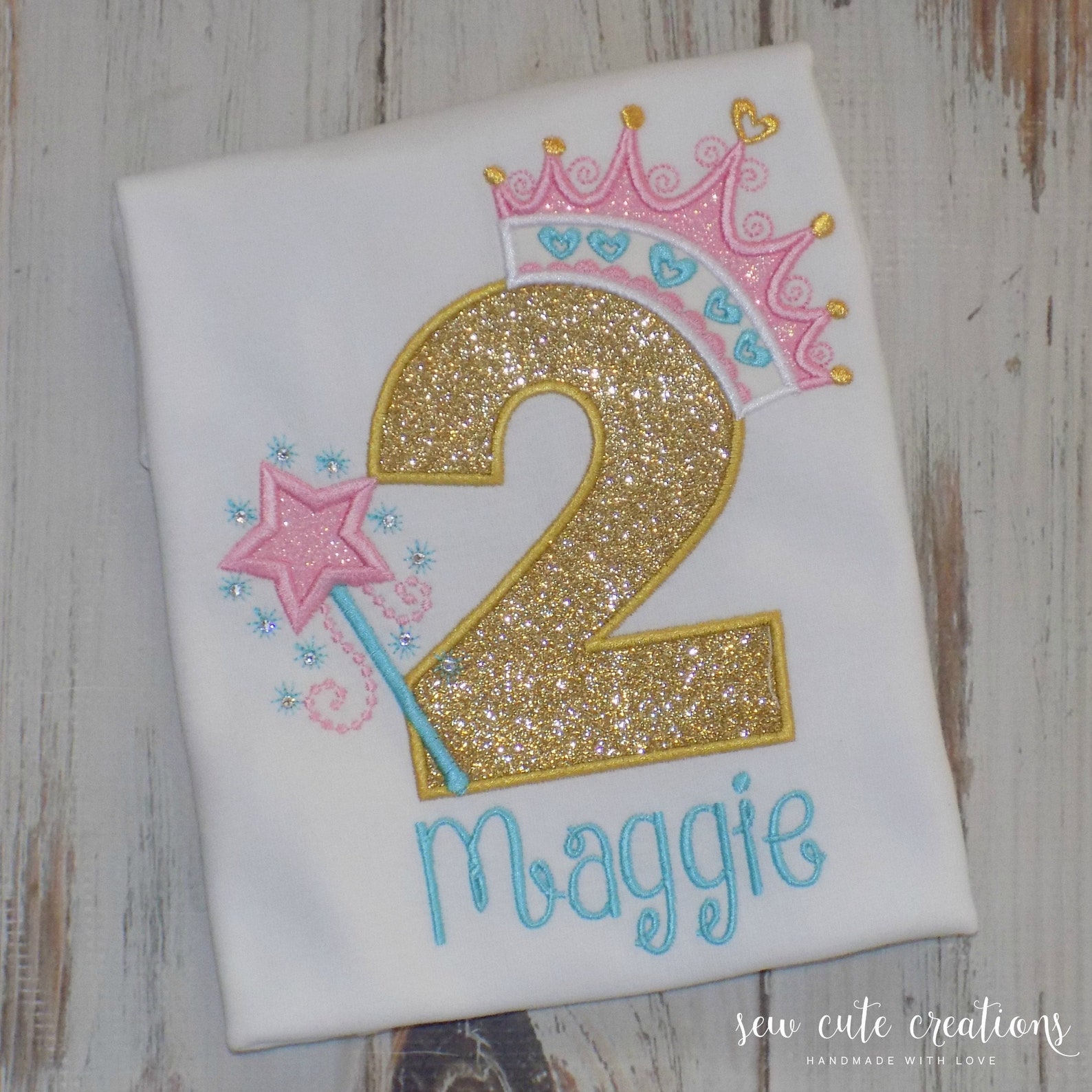 Princess Girl Birthday Shirt Princess Party Outfit Glitter - Etsy