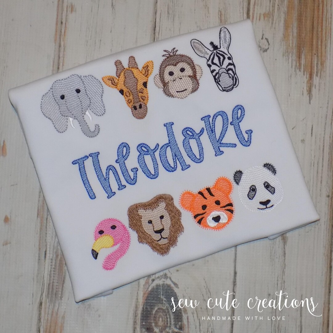 Personalized Zoo Animal Shirt, Zoo Party Outfit, Monogrammed Shirt ...