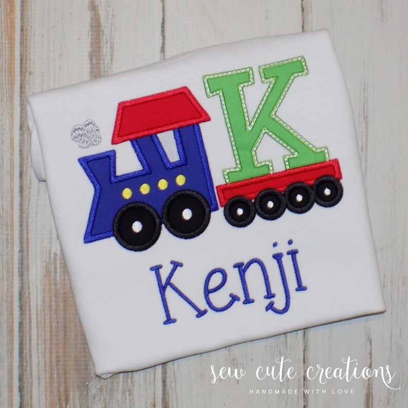 Train Birthday Shirt Boy Girl Train Party Outfit Conductor - Etsy