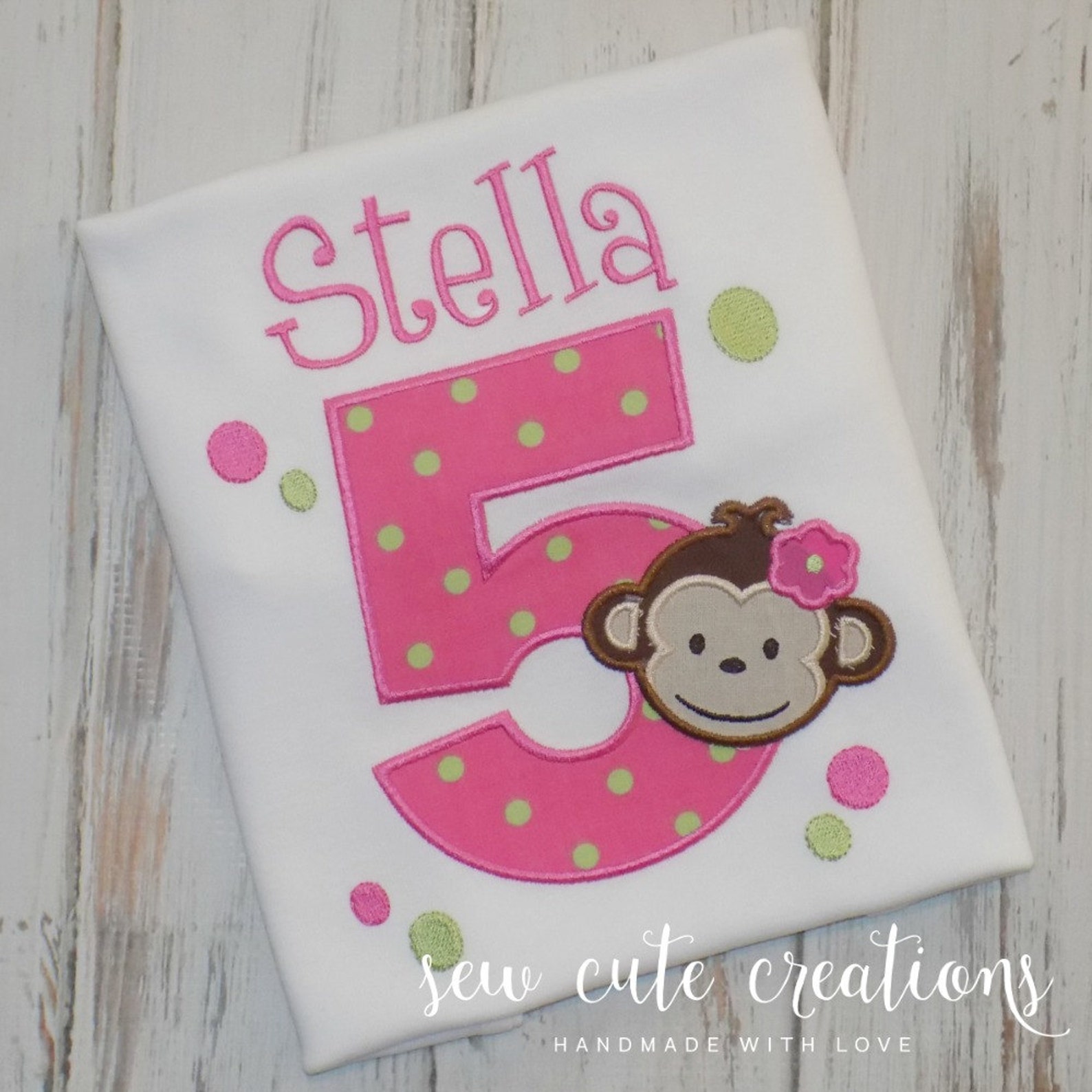 Monkey Birthday Shirt Boy Girl Monkey Party Outfit 1st 2nd - Etsy