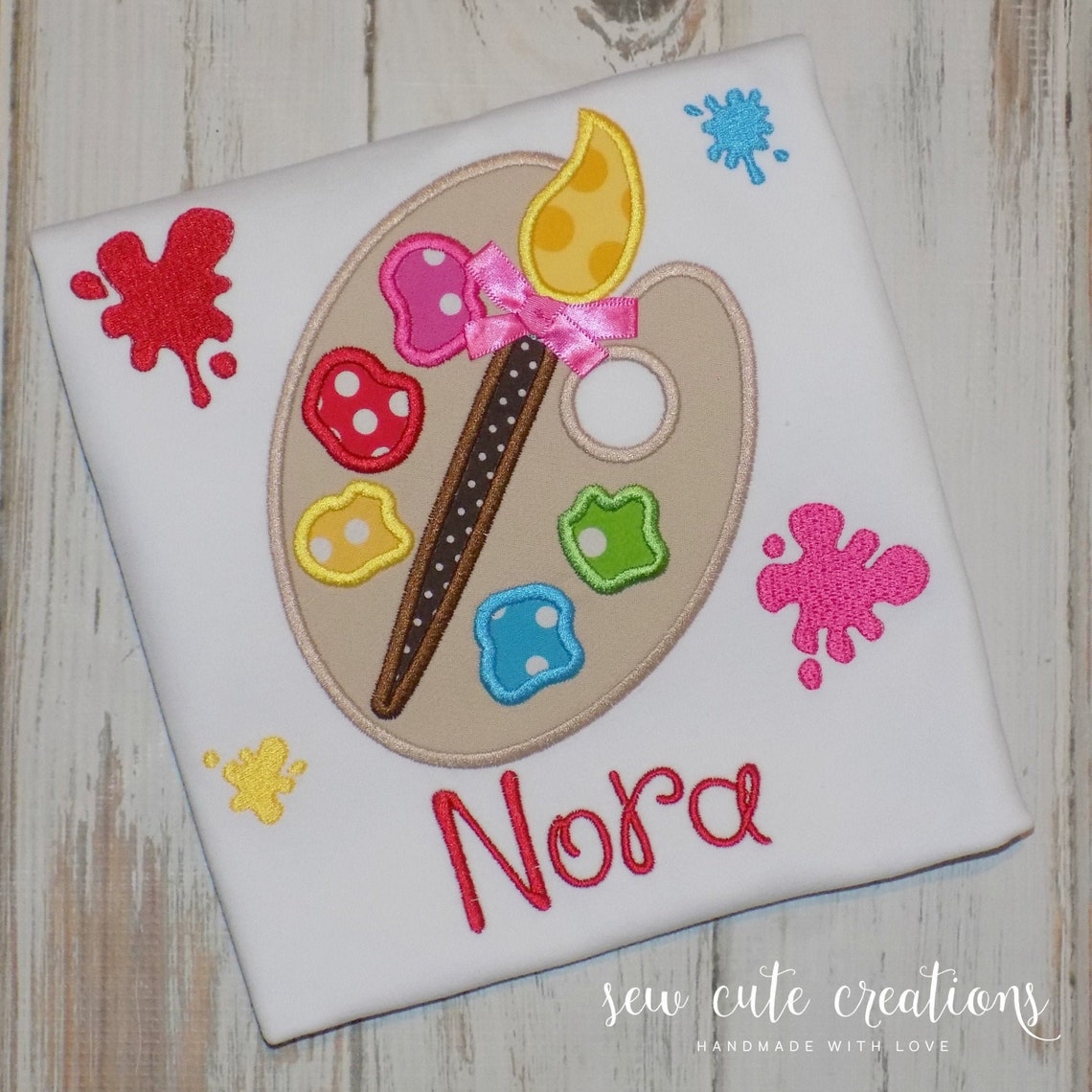 Paint Palette Shirt Boy Girl Personalized Paint Party Outfit - Etsy