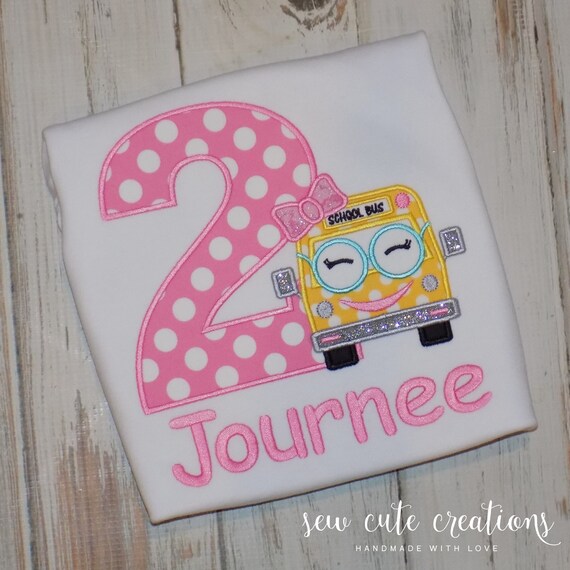 School Bus birthday shirt boy girl, Wheels on the Bus party, School bus ...