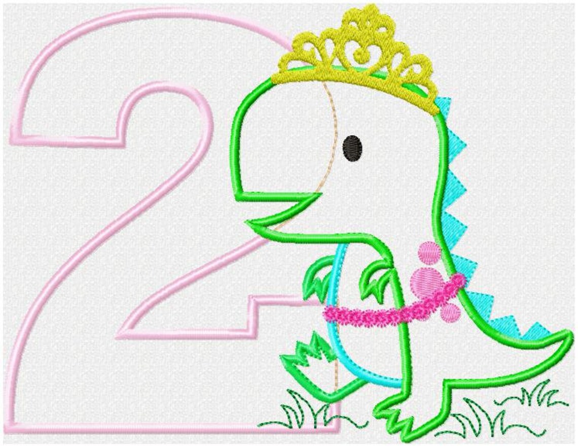 Princess T Rex Girl Dinosaur Birthday Shirt Three Rex - Etsy