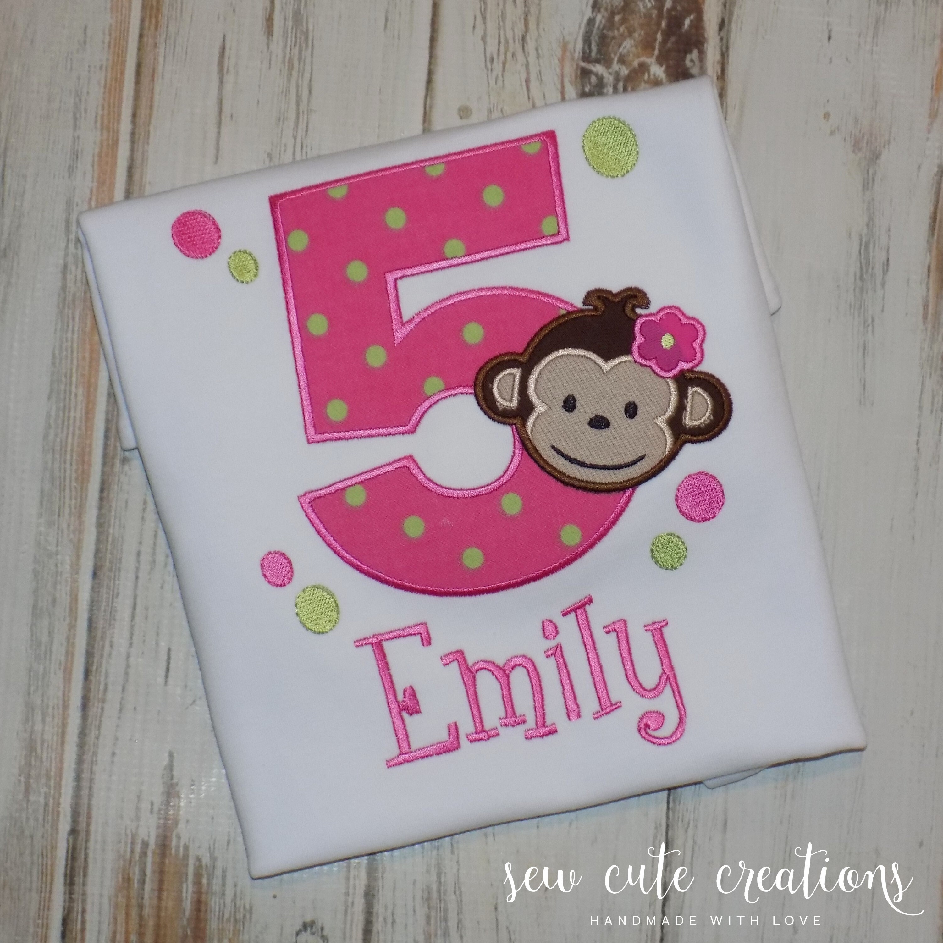 Monkey Birthday Shirt Boy Girl Monkey Party Outfit 1st 2nd - Etsy