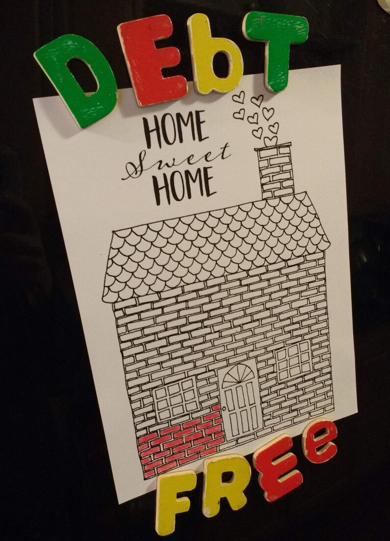Brick House Mortgage Payoff Chart – Debt Tracker (digital Download) - Etsy