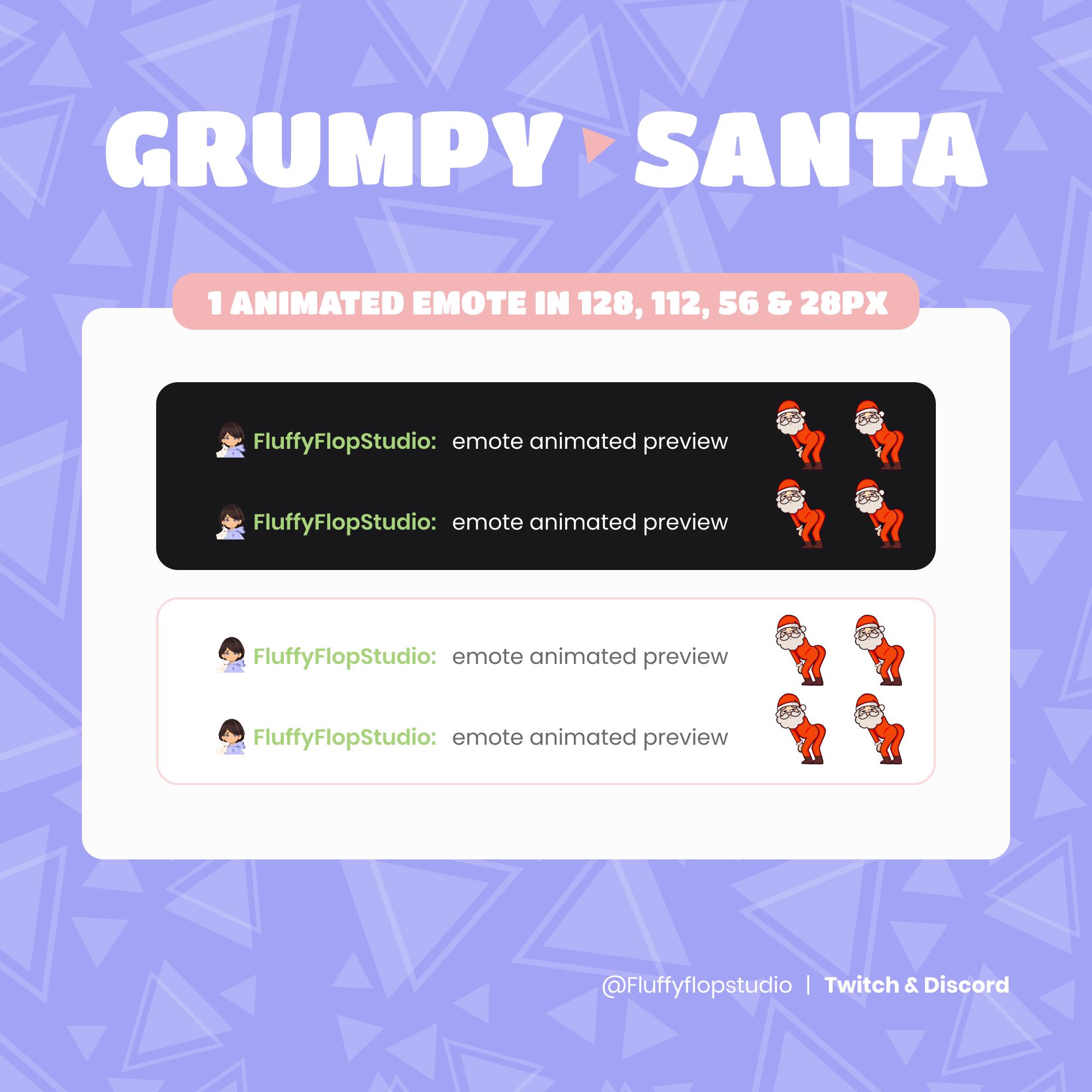 Twerk Santa Animated Twitch Emote, Fun and Festive Christmas Emote for ...