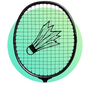 Badminton Racket Head Stencil - Choice of Designs - Etsy