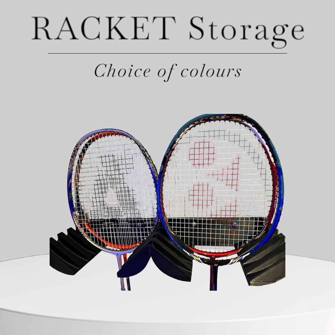 Badminton Tennis Squash Racket Holder - Options for Badminton, Tennis ...