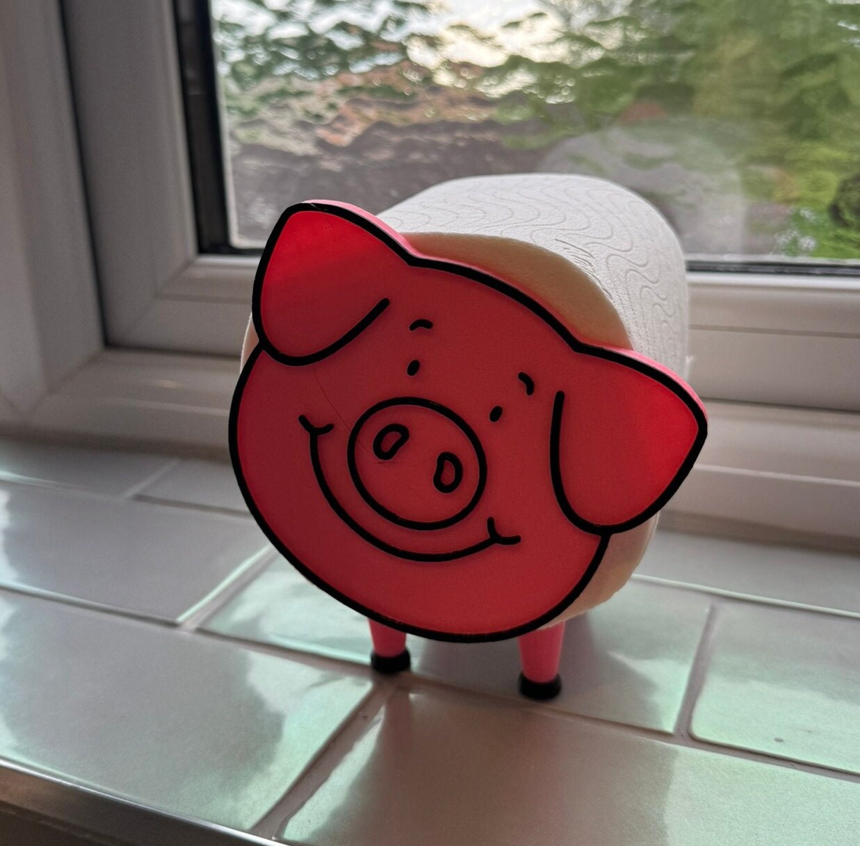 Unique Pig Toilet Roll Holder Great Fun Customizable Just a Great Laugh ...