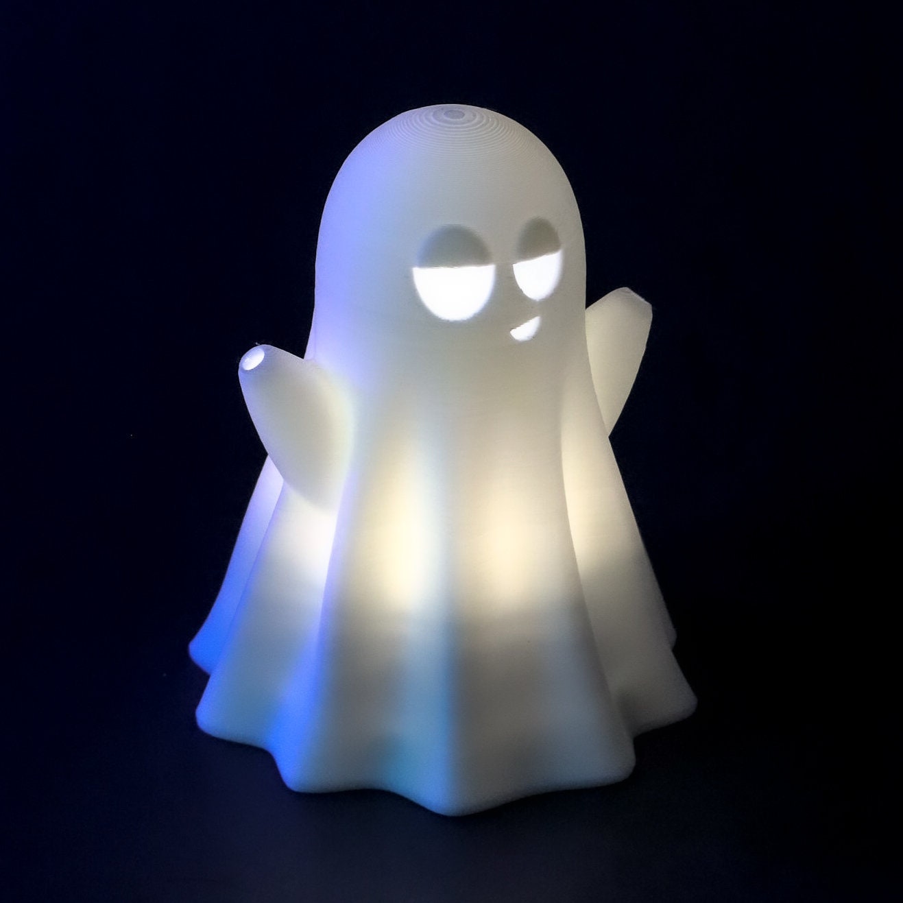 Confident Ghost Lamp With Skull and Bones Sign & Axe - Etsy