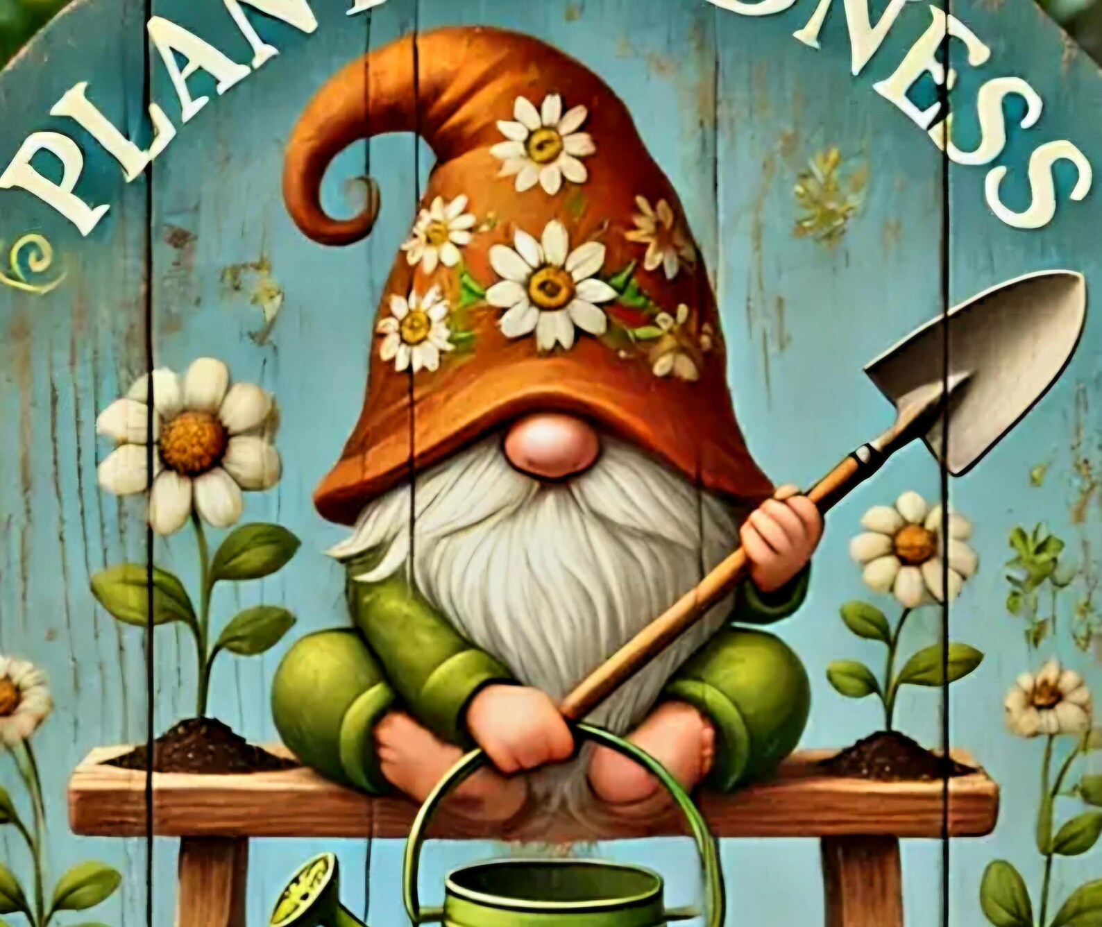 Plant Kindness, Grow Love Gnome Sign - ONLY ONE AVAILABLE - Etsy