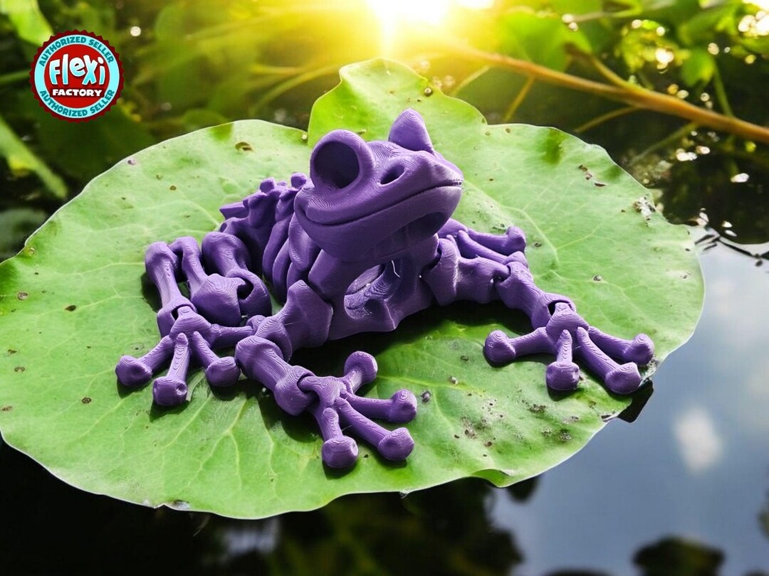 Flexi Frog, 3d Printed Articulated Frog Toy - Etsy