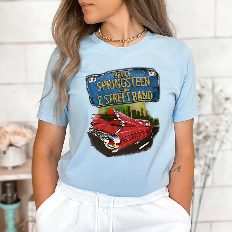 Bruce Springsteen T-shirt, Vintage 1980s Bruce Springsteen Born in the ...