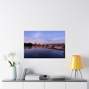 Mississippi River Nightscape Print - Downtown Minneapolis Photography ...