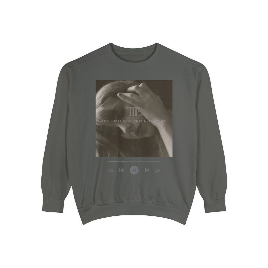 The Tortured Poets Department Album Graphic Vintage Crew Neck ...
