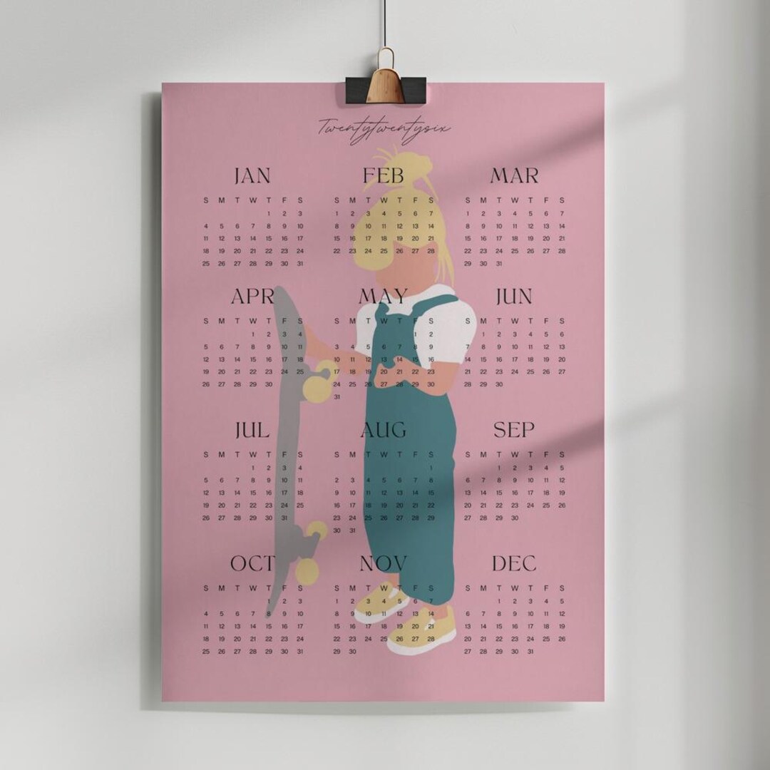 JUNO Wall Calendar 2026 · Year Overview A3 - A2 - Etsy