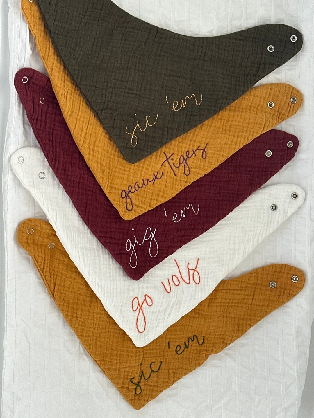 Customizable Game Day Bibs - Etsy