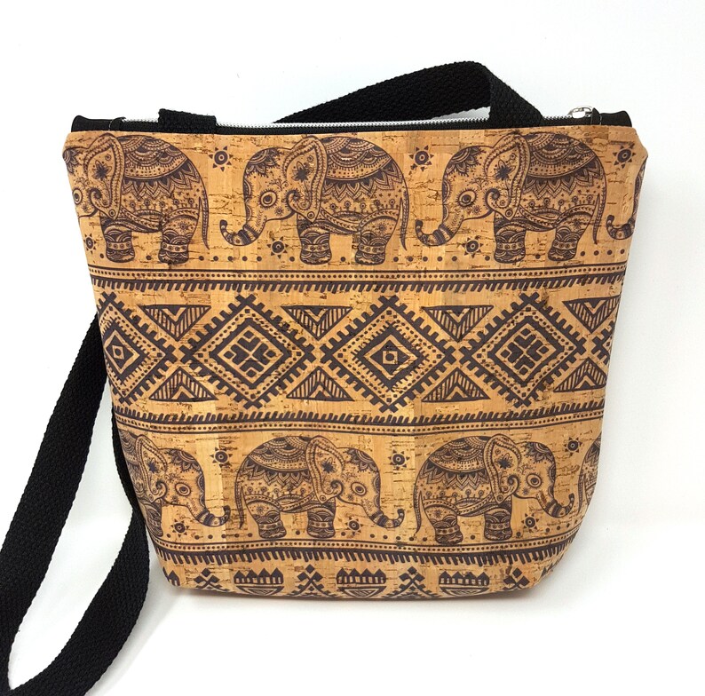 Cork Leather Elephant Handbag Purse, Vegan, Green Gift, Cork Purse ...