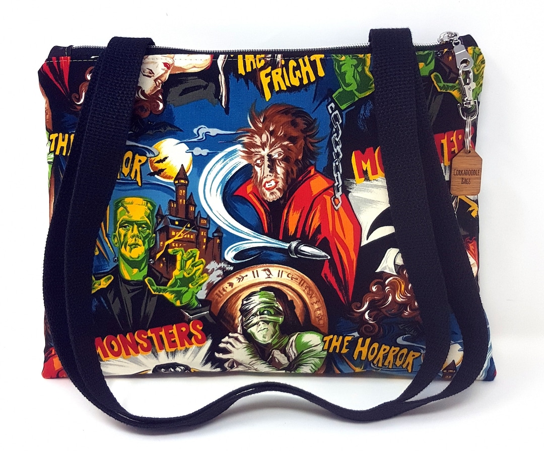 Hollywood Horror Monster Movies Handbag 2, Shoulder Bag, Goth Bag ...