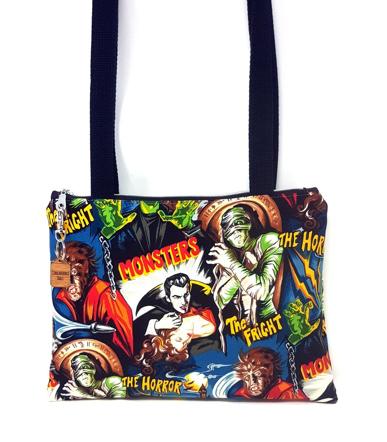 Hollywood Horror Monster Movies Handbag 2, Shoulder Bag, Goth Bag ...