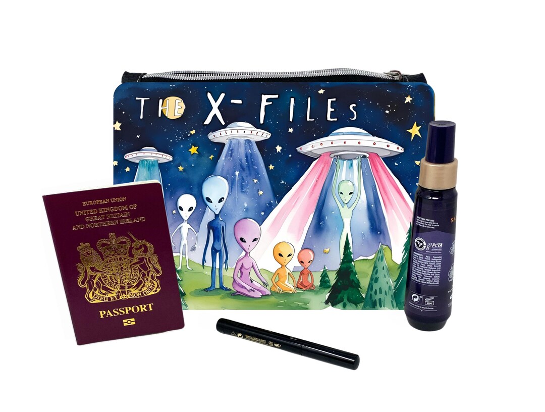 The X-files Aliens Cosmetics Bag, Wash Bag, Handbag Organiser, Travel ...