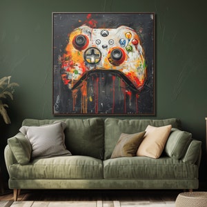 Xbox Graffiti Video Game Controller, Video Game Art, Gaming Poster ...