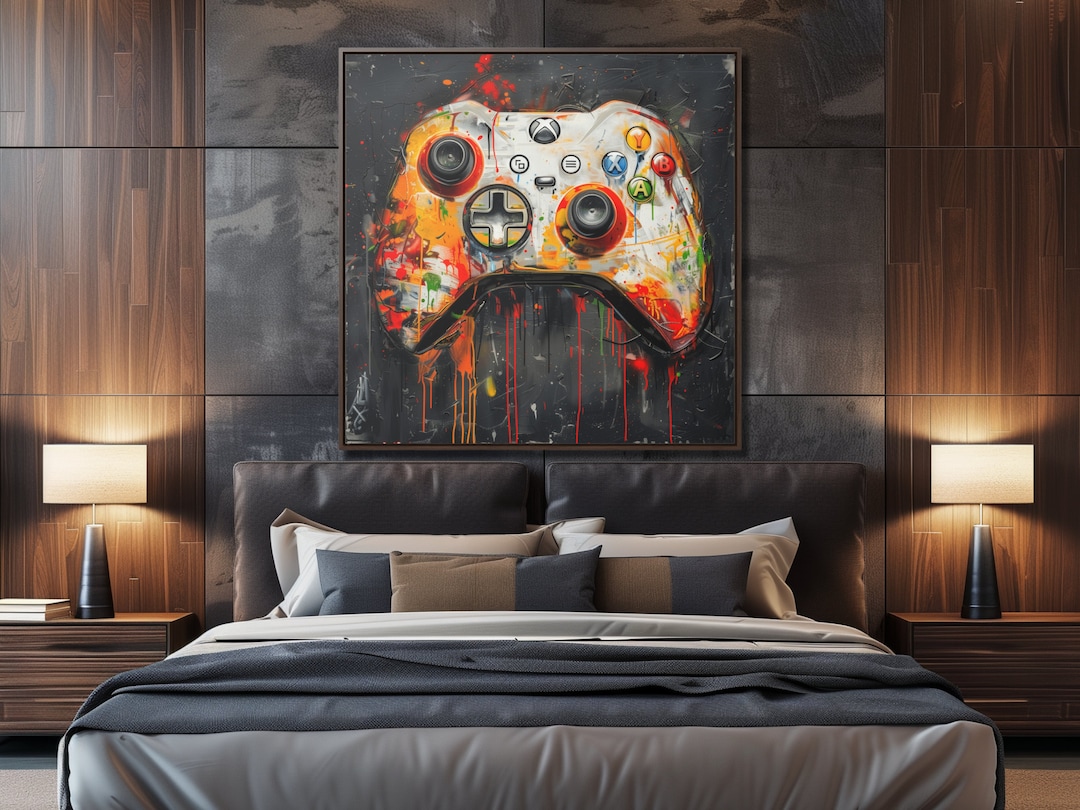 Xbox Graffiti Video Game Controller, Video Game Art, Gaming Poster ...