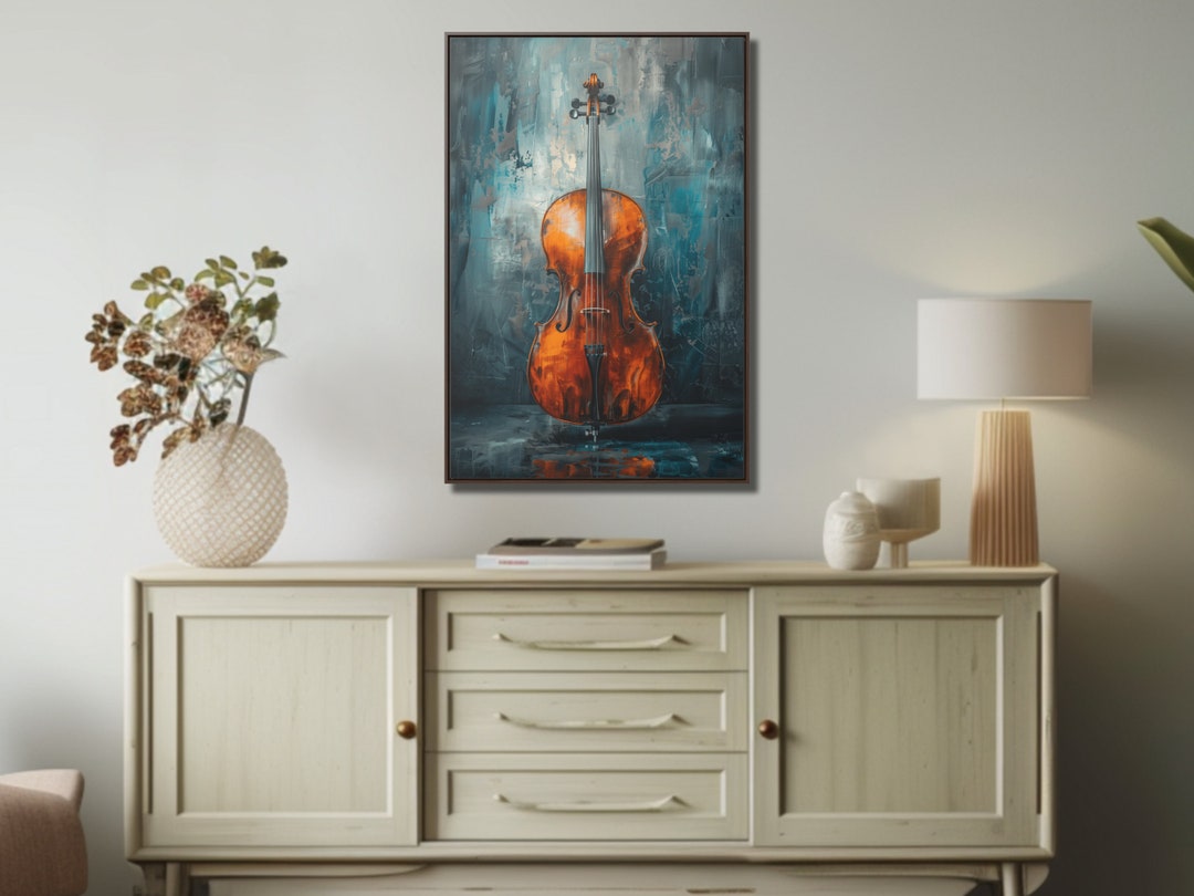 Cello Music Framed Artwork, Cello Wall Art, Music Decor, Romance Art ...