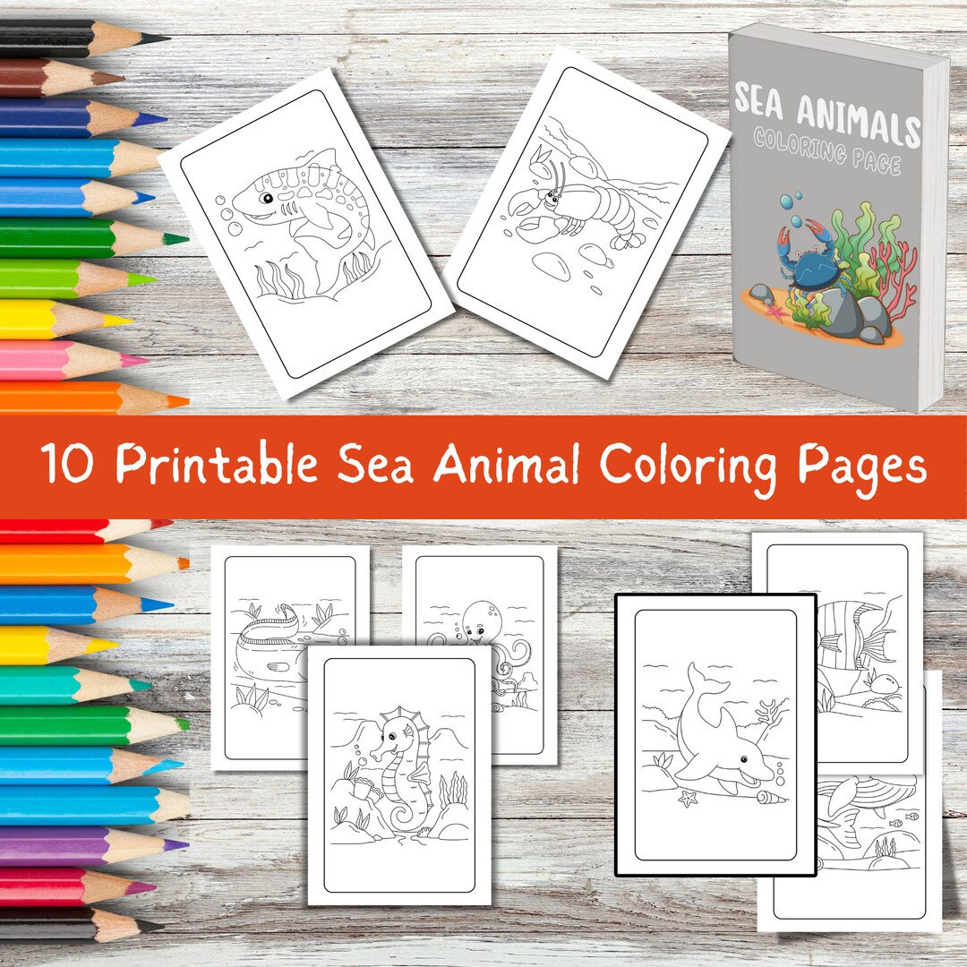 Marine Animals Coloring Pages | Printable Activity Sheets for Children ...