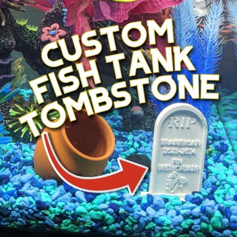 Memorial Sign With Fish - Etsy