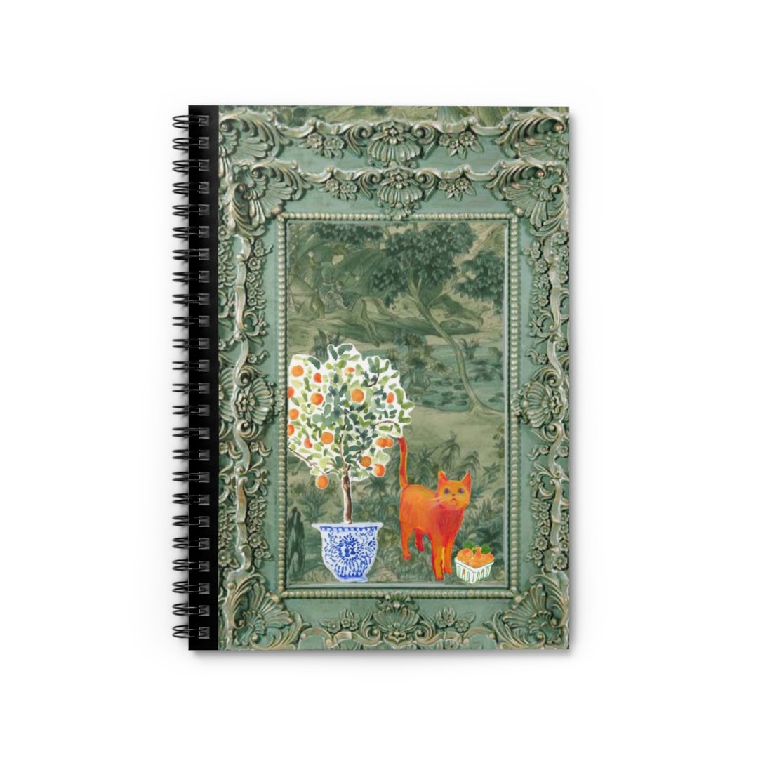 Vintage Collage Cat Manifesting, Planner, Diary Etc Spiral Notebook ...