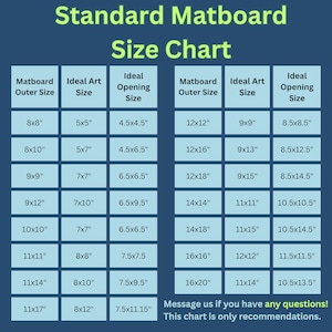 16x20 Custom Premium Matboard | 50+ Colors | Acid Free | 16x20 Matboard ...