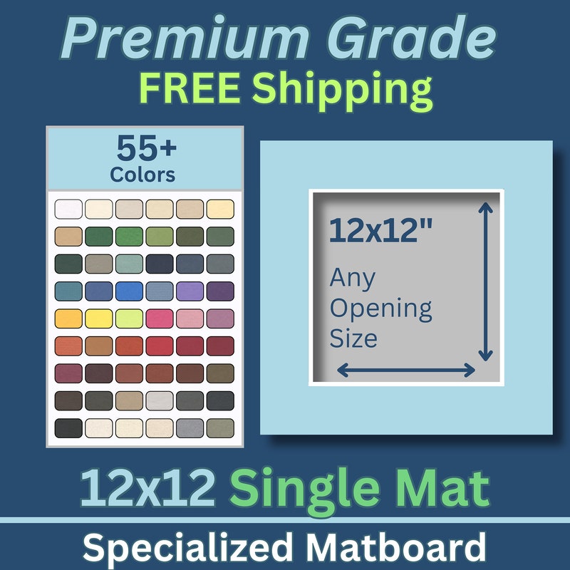 14x14 Picture Frame With Mat - Etsy